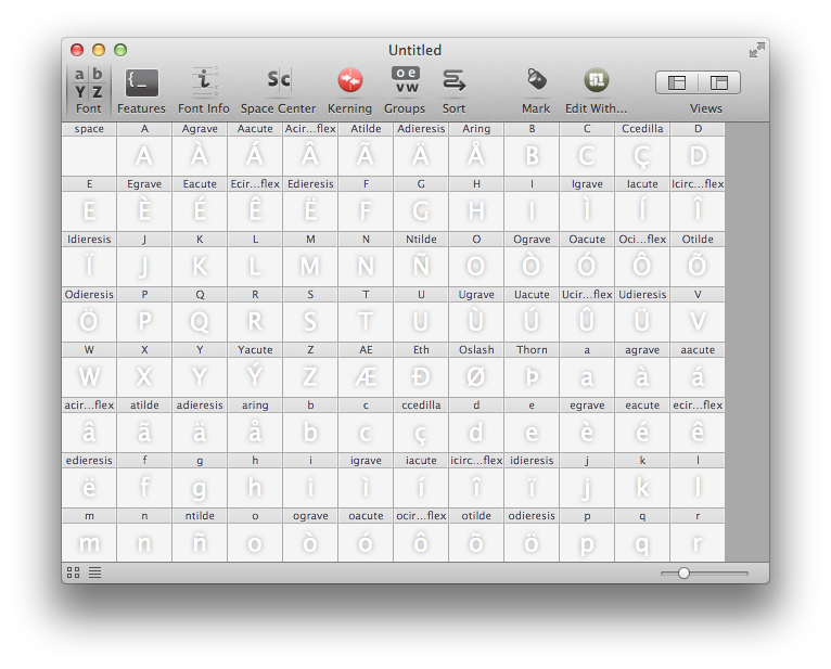 Creating fonts • RoboFont