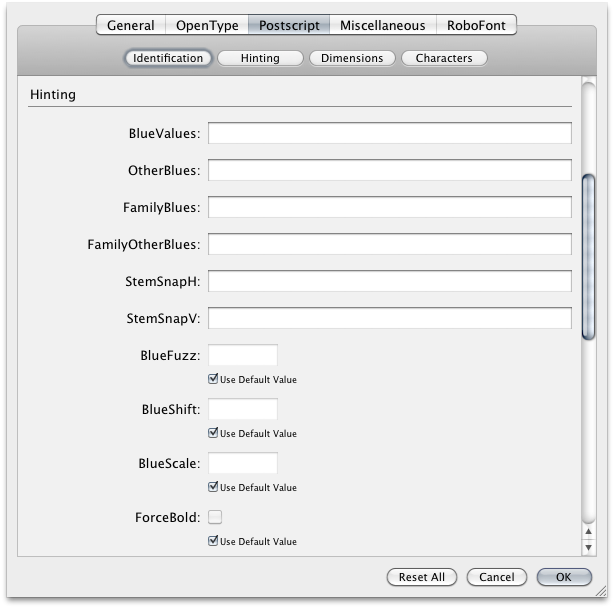 Postscript • RoboFont