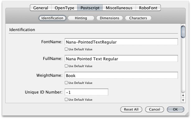 Postscript • RoboFont