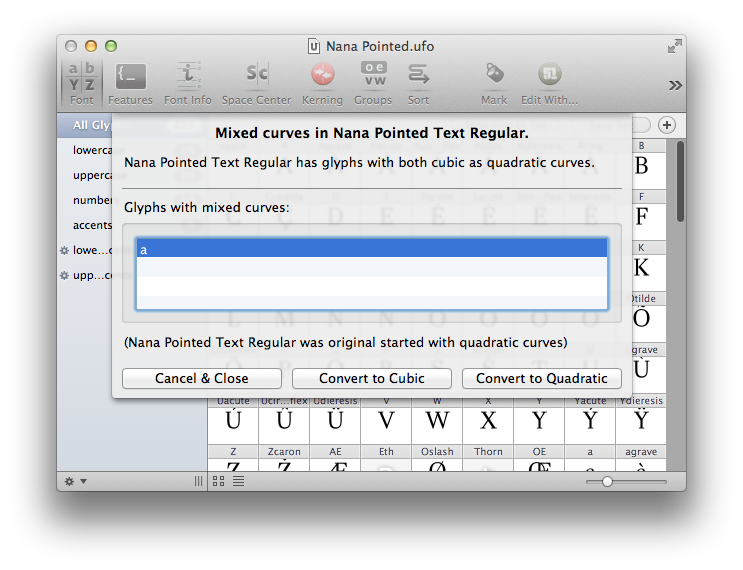 Opening fonts • RoboFont